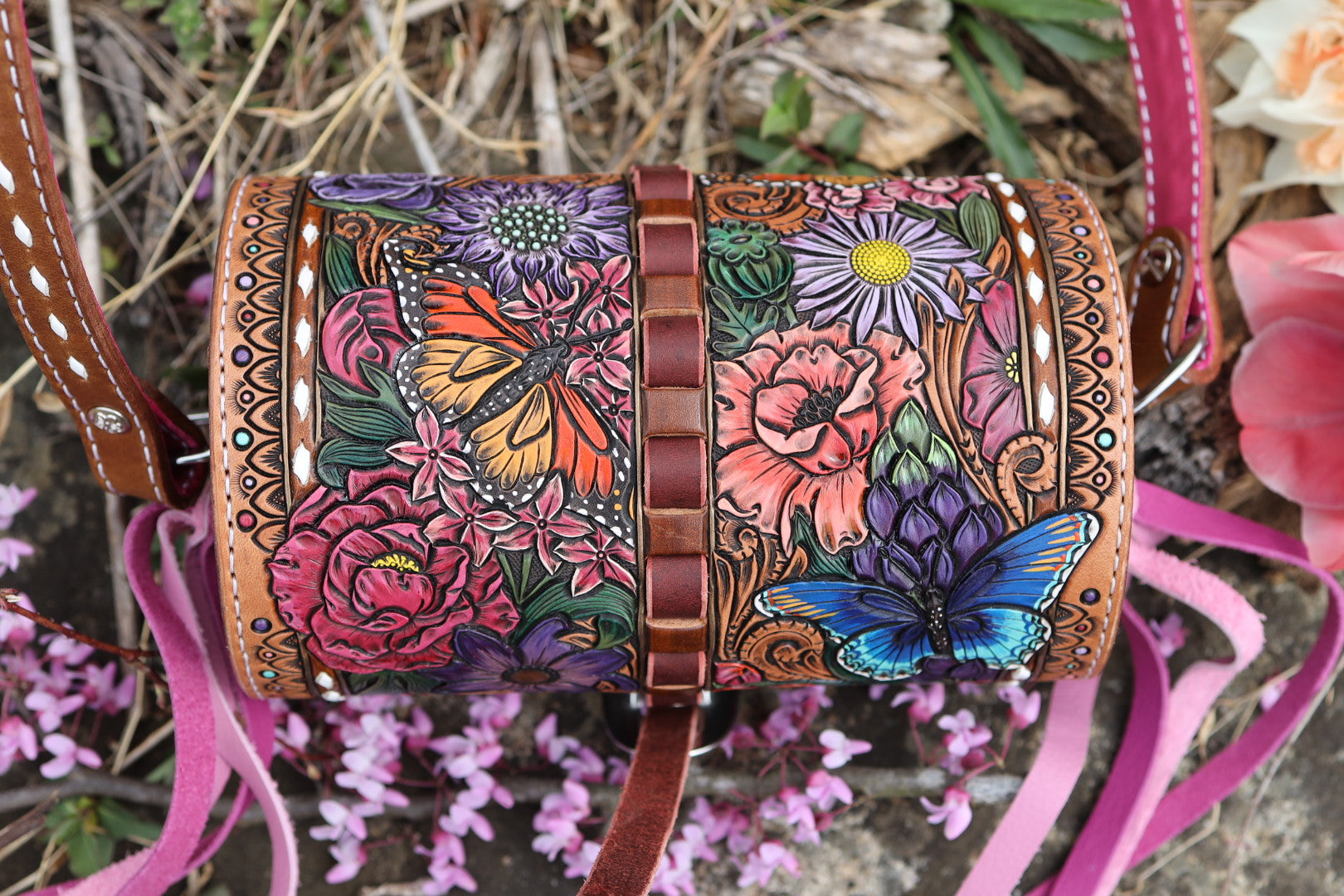 Tooled Leather and Chainstitch Embroidery – Ashley Robin Designs