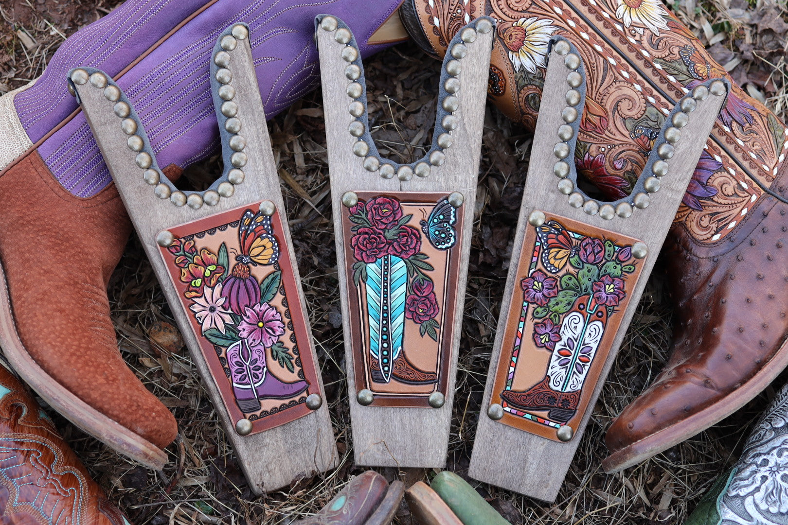 Tooled Leather and Chainstitch Embroidery – Ashley Robin Designs